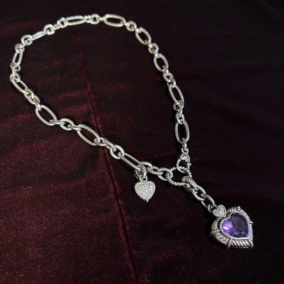 Judith Ripka | Jewelry | Judith Ripka 925 Silver Amethyst Heart ...